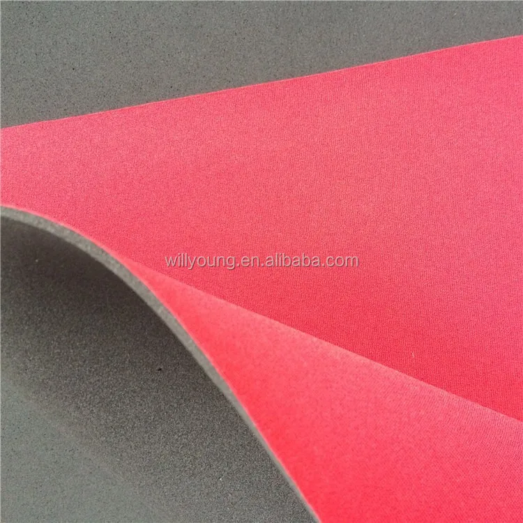 Neoprene Fabric 3mm Coated Polyester Knitted Fabric By One Side Various ...