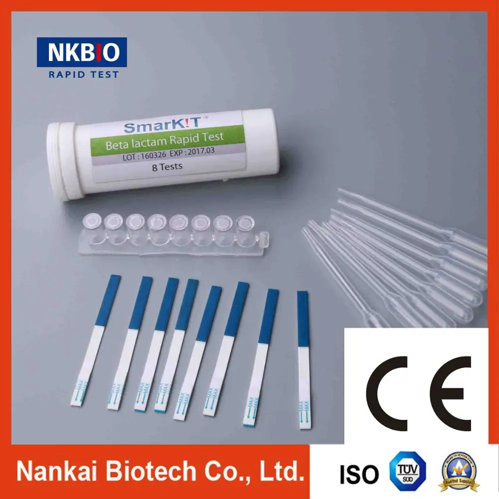 Beta-lactams Rapid Test Strip For Milk(milk Antibiotic Test Kit) - Buy ...