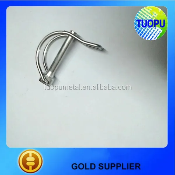 1/2" X 2" Lock Pin,Square Loop Wire Lock Pin,Carbon Steel Safety Lock ...