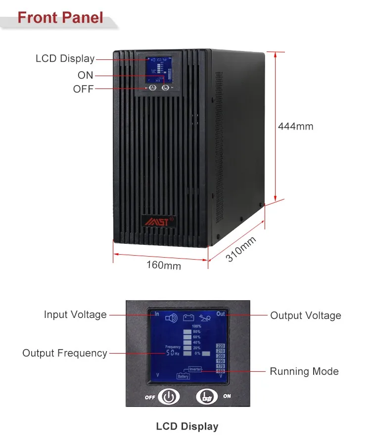 3kva specifications power system ups with 1 hour backup price| Alibaba.com