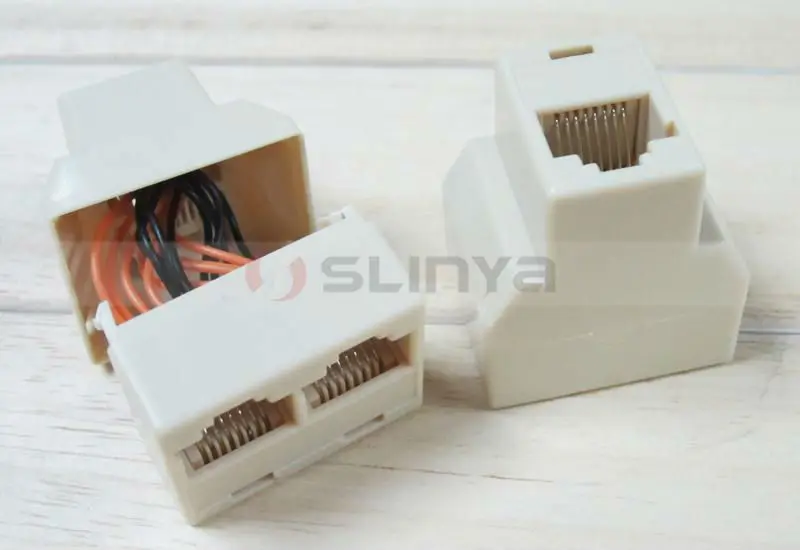 10 Pin Rj45 Connector Rj45 Network Lan Splitter Extender Connector Plug ...