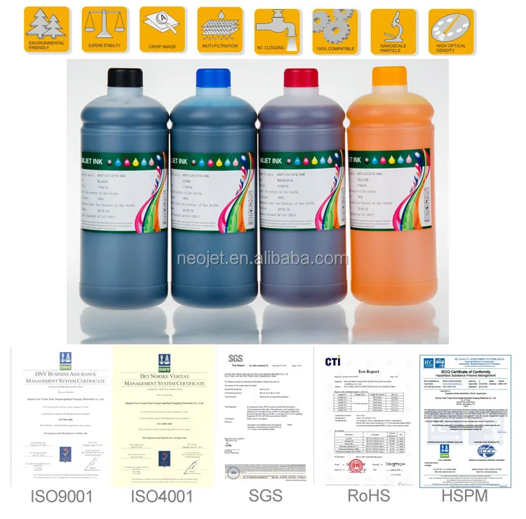 Uv 잉크젯 프린터 물 기반 잉크 검은 색 잉크 리소그래피 For 엡슨 Dx4 프린트 헤드 Dx6 Dx5 프린트 헤드 Buy 방수 잉크젯 프린터 잉크 Product On