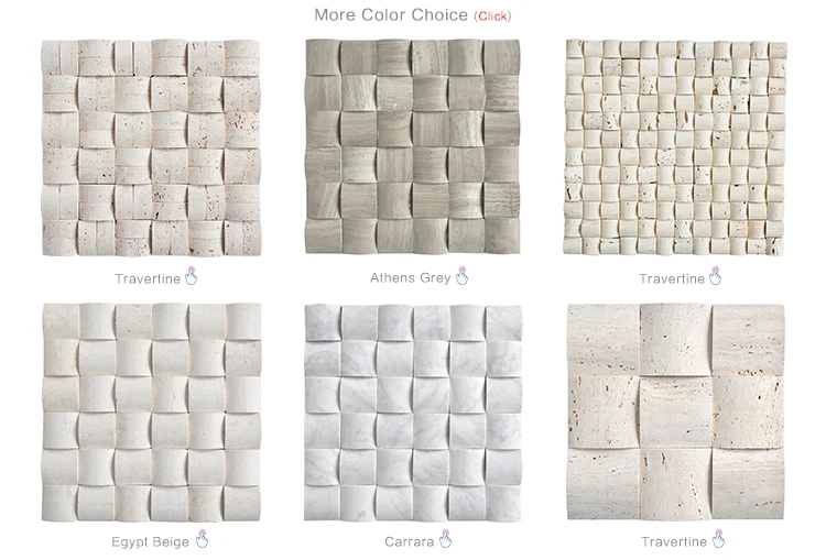 Lander Stone Panel Cladding Tiles - Travertine Marble Mosaic