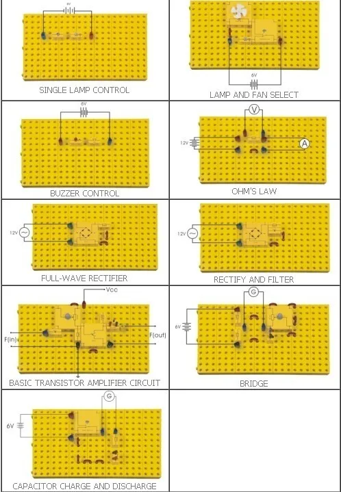 MCP MSC-01 Basic Education Electronic Kit - Lab Components Training