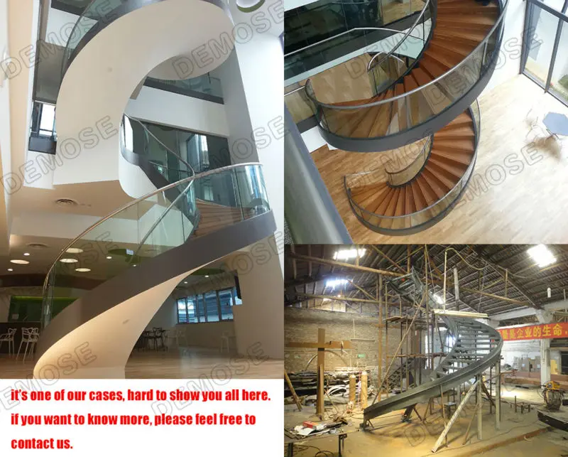 Decorative Floating Hidden Stringer Staircase - Buy Floating Hidden ...