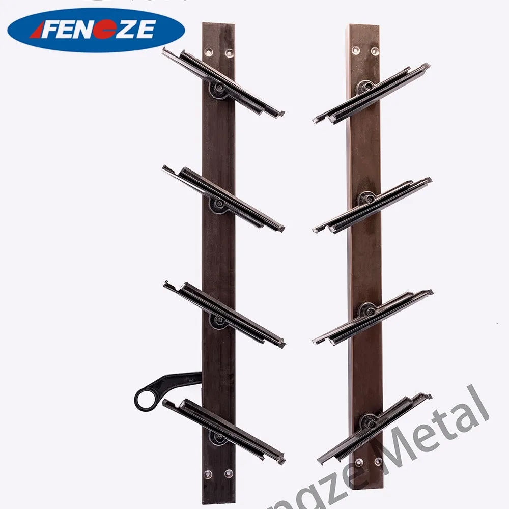 C16 Custom Width Brown Plastic 6 Inch Aluminum Jalousie Window Frames ...