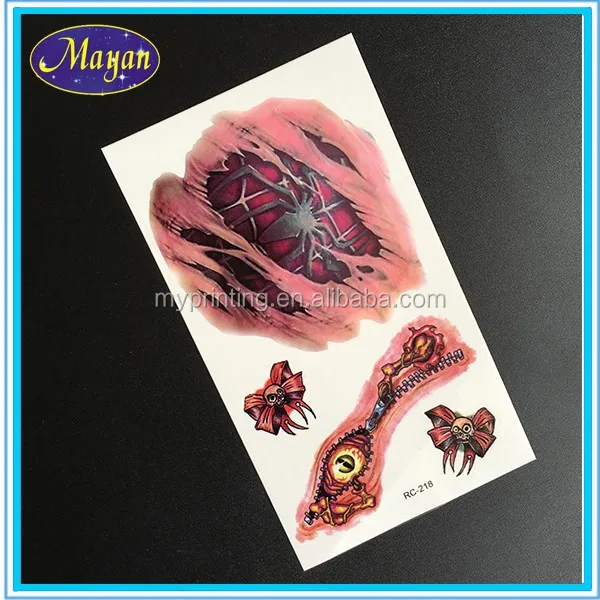 3d Scar Temporary Tattoo Sticker - Buy 3d Tattoo,3d Temporary Tattoo,3d ...