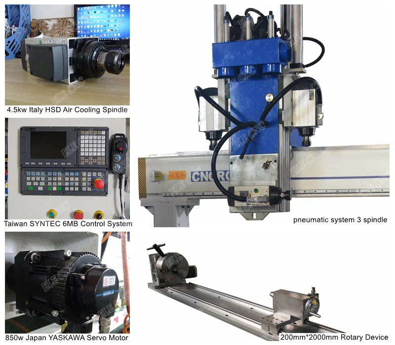 Fully Automatic Tool Change CNC Wooden Door Making Machine