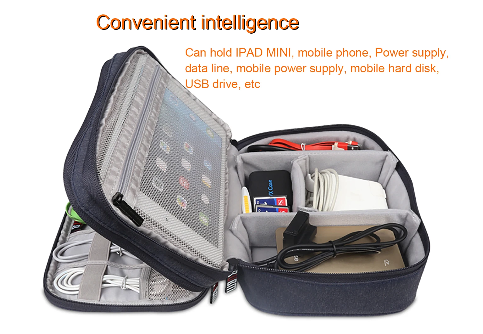 Bubm Digital Gadget Case Cable Travel Storage Organizer Bag Electronic ...