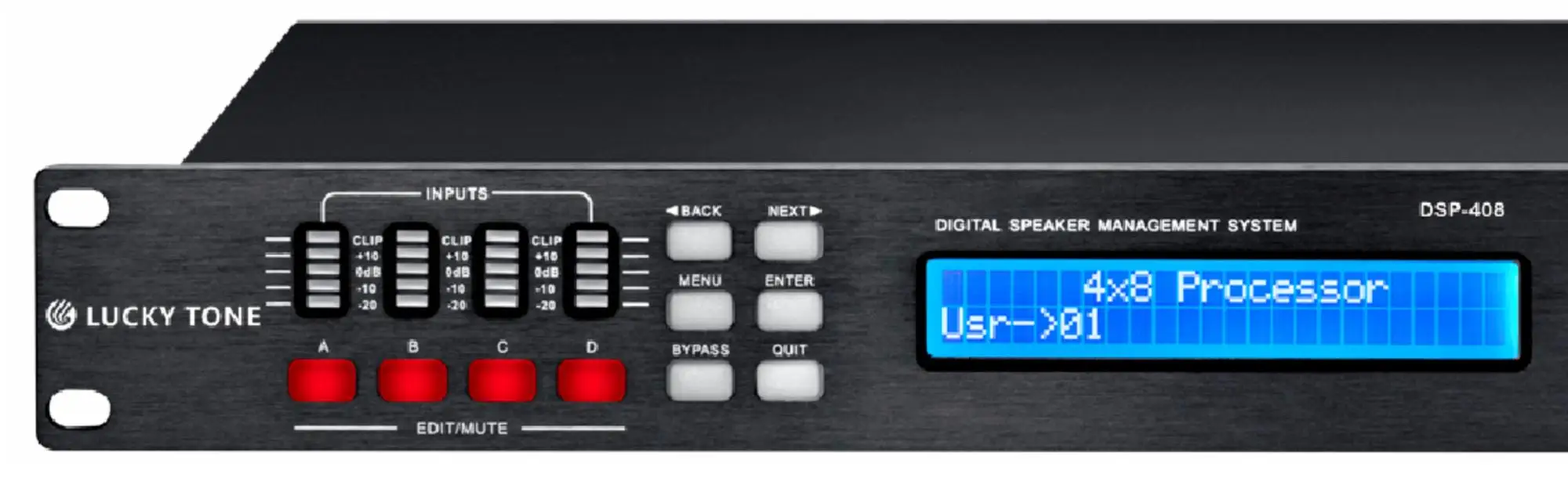 DSP-4080 Professional 4 in 8 Out Audio Processor by Lucky-tone