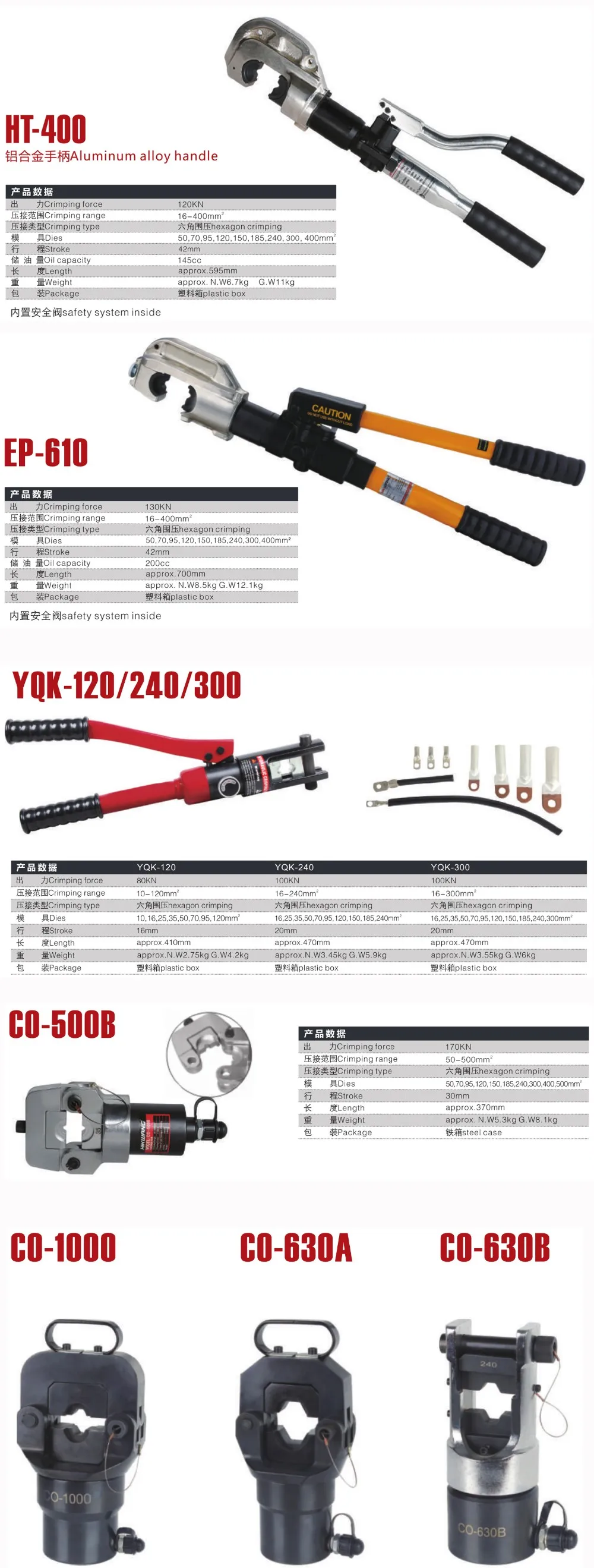630mm Hydraulic Manual Hand Types Of Crimping Tool Types Of Holding ...