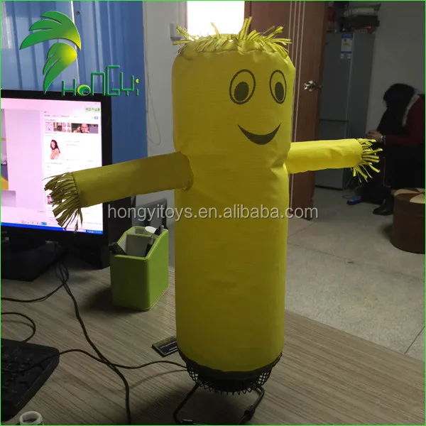Cheap Small Desktop Sky Inflatable Tube Man Dancer / Indoor Yellow ...