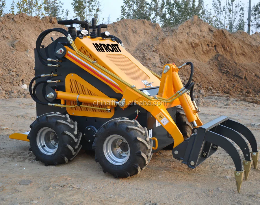 Mini Garden Side Garbage Truck Articulated Tractor Front End Loader For ...