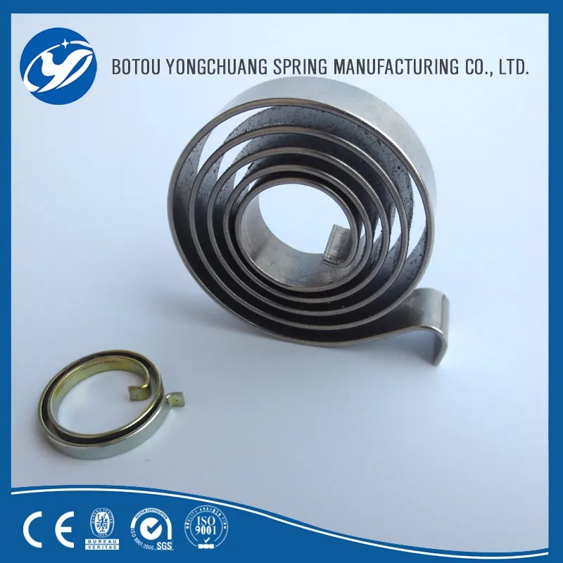 Ss301 Wire Retractable Flat Coil Style Spiral Spring