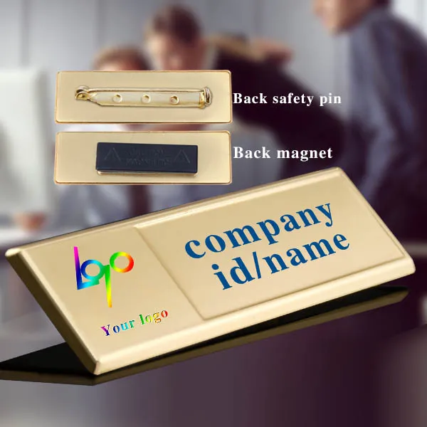 Metal Hard Enamel Name Pin Badge For Cloth - Buy Name Badge Pin,Hard ...