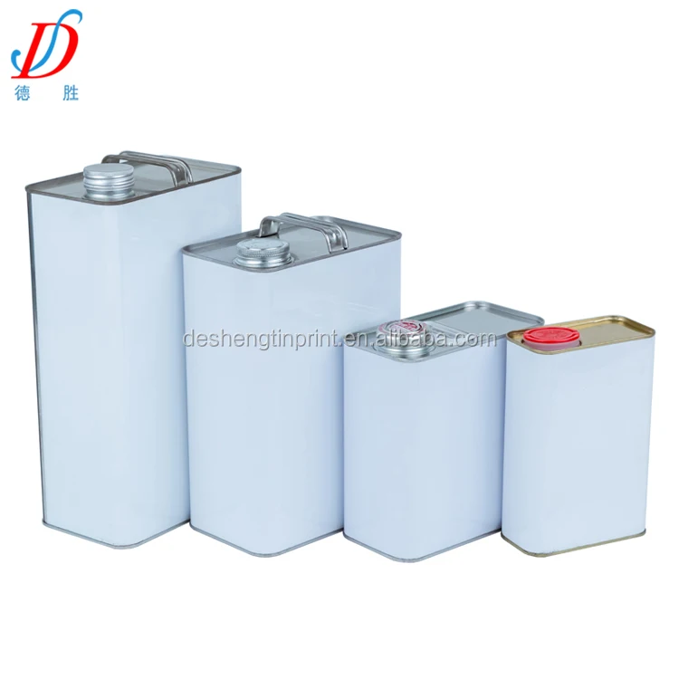 4 Liter F-Style Metal Can - Ideal for Motor Engine Oil