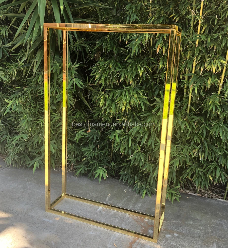 Gold Silver Wedding Metal Backdrop Frame Decoration| Alibaba.com