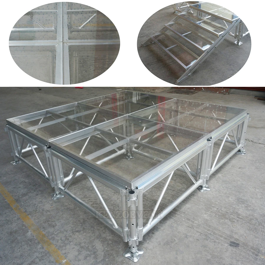 Clear Acrylic Stage Detachable Plexiglass Platform Modular Stage - Buy ...