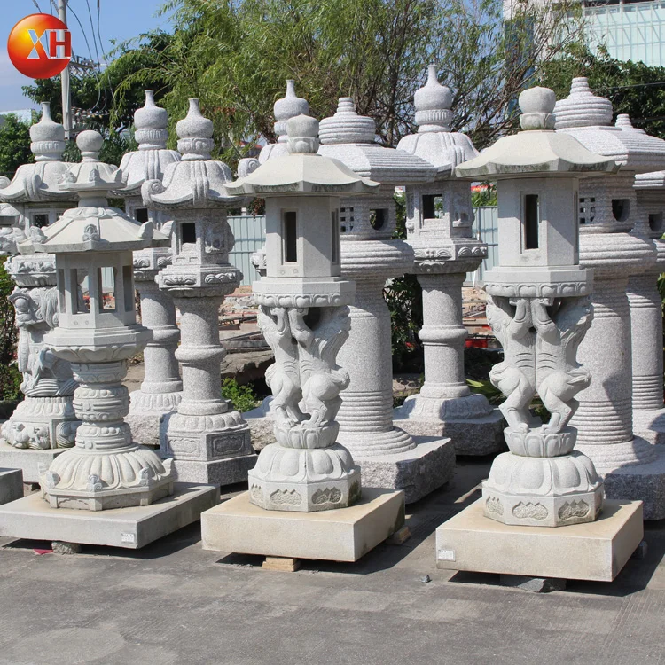 Exquisite Japanese Style Natural Granite Stone Lanterns