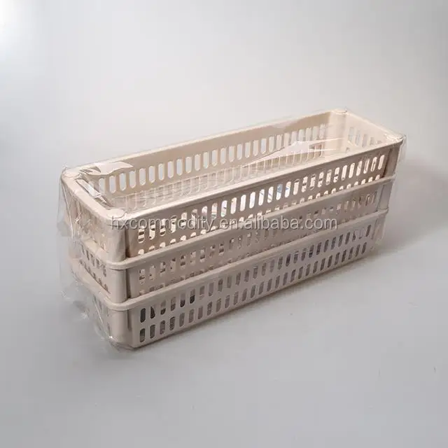 3-layers Rectangle Kitchen Corner Plastic Storage Rack With Wheels ...