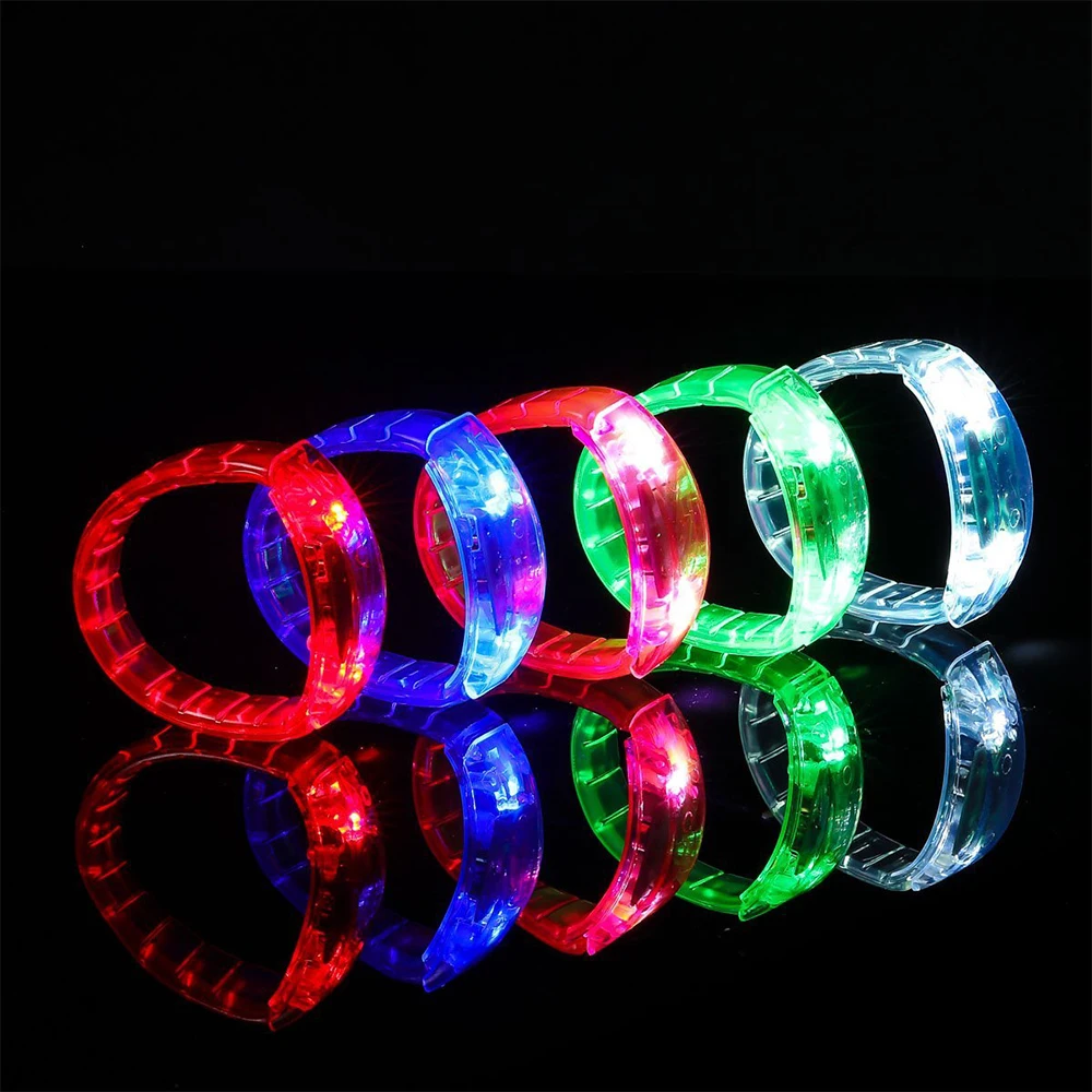 Sound Sensor Concert Music Activated Led Glowing Bracelet For Kids Man ...