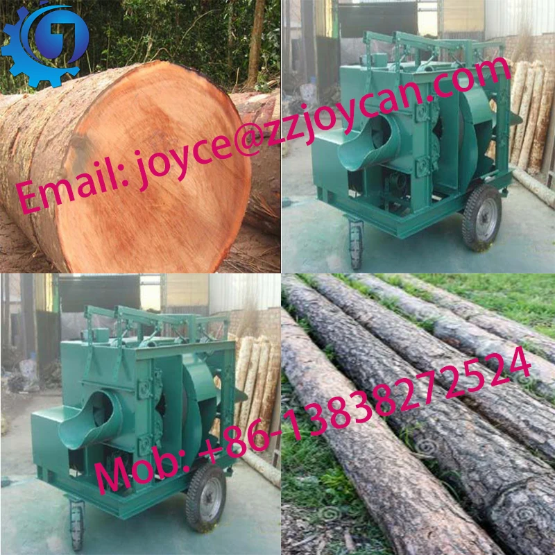Mobile Log Tree Bark Removing Wood Peeler Wood Debarking Machine Log ...