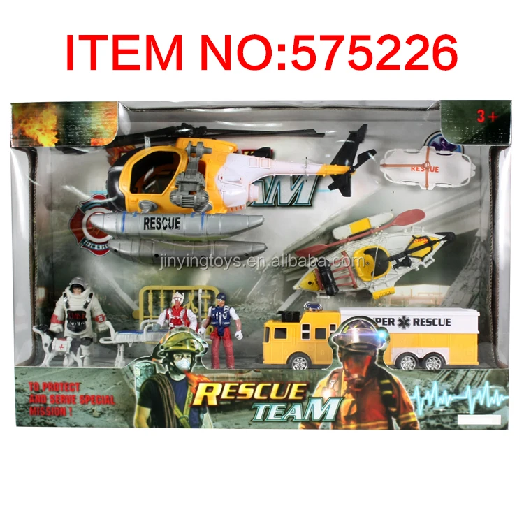 Pretend Toy Plastic Rescue Toys Team Set - Buy Rescue Toys Team Set ...
