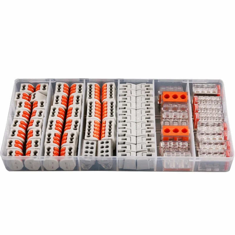 74pcs/box 7 In 1 Hard Wire Connecting Terminal 1/2/3/4/5/8 Pin ...