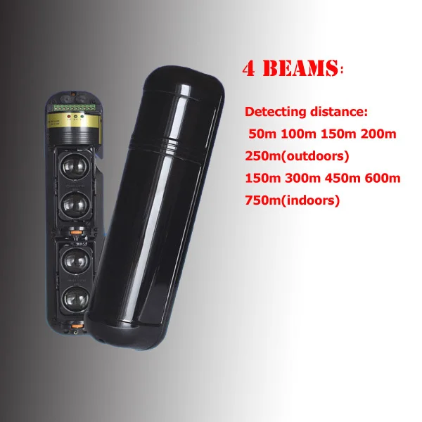 Pir Laser Beam Detector Alarm Wireless Alarm Home Security System With ...