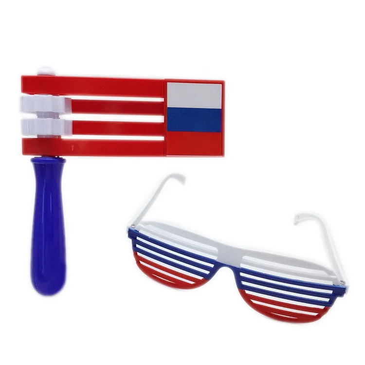 Sport Soccer Fans Cheer Plastic Rattle Noise Maker With Glasses - Buy ...