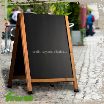 Pavement Sign,Wooden Blackboard,Folding Wooden Blackboard,Chalkboard ...