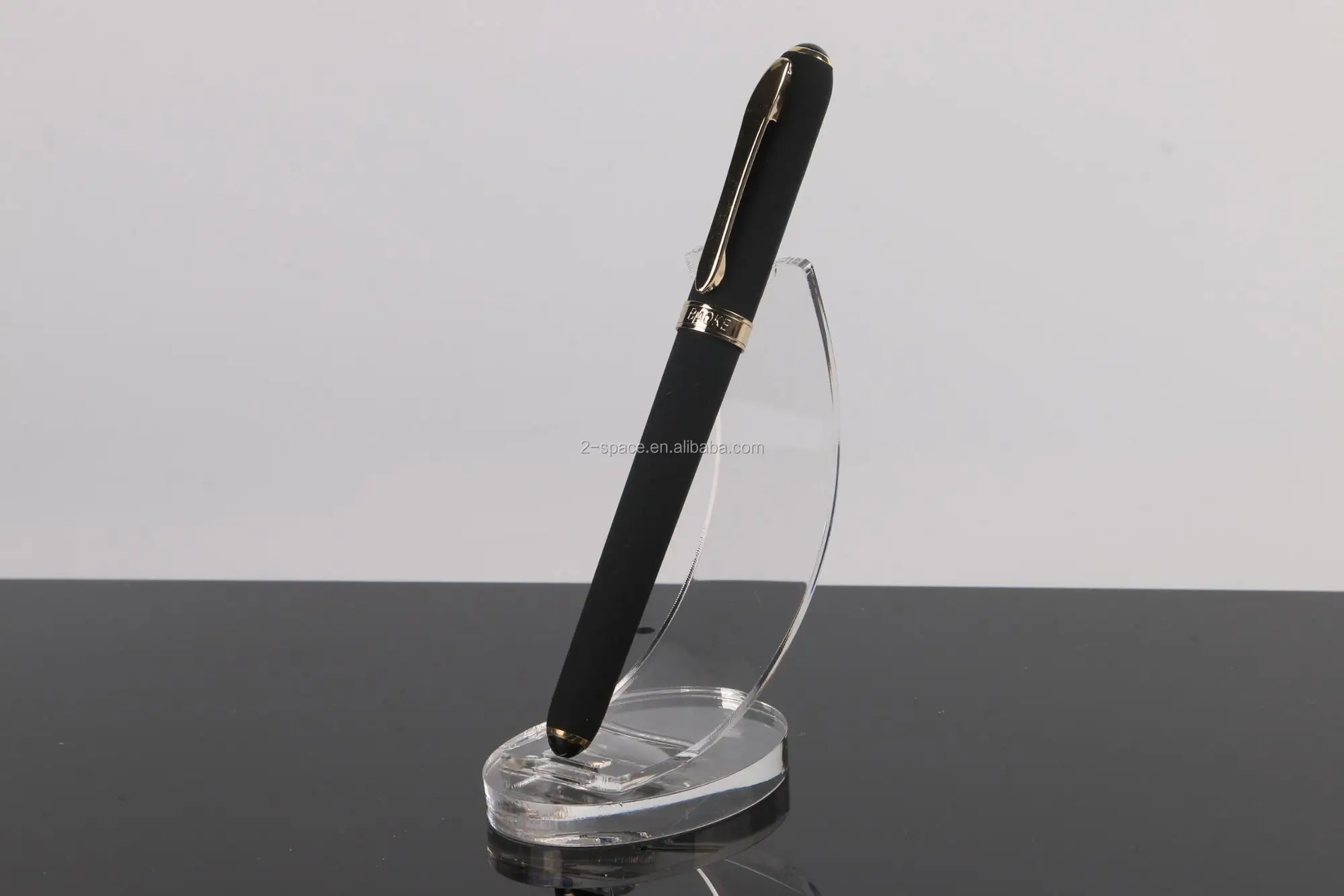 Office Stationery Display Transparent Single Pen Display Block Solid ...