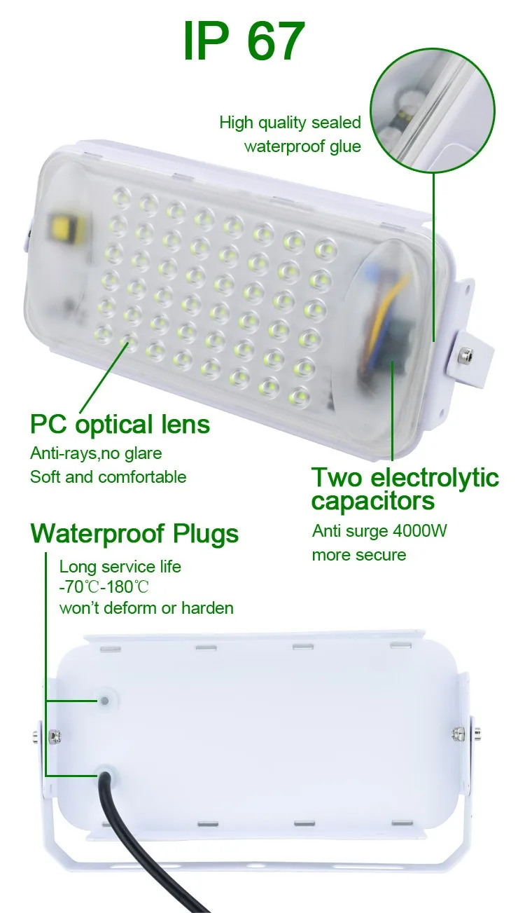 2018 New Led Product 50W IP67 Connectable Ultra-thin Aluminum Led Flood ...