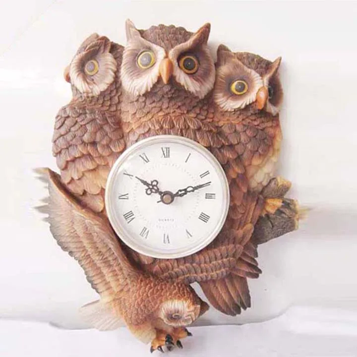 Owl Clock Desk Clock Home Decorative Article - Buy Handicraft Article ...