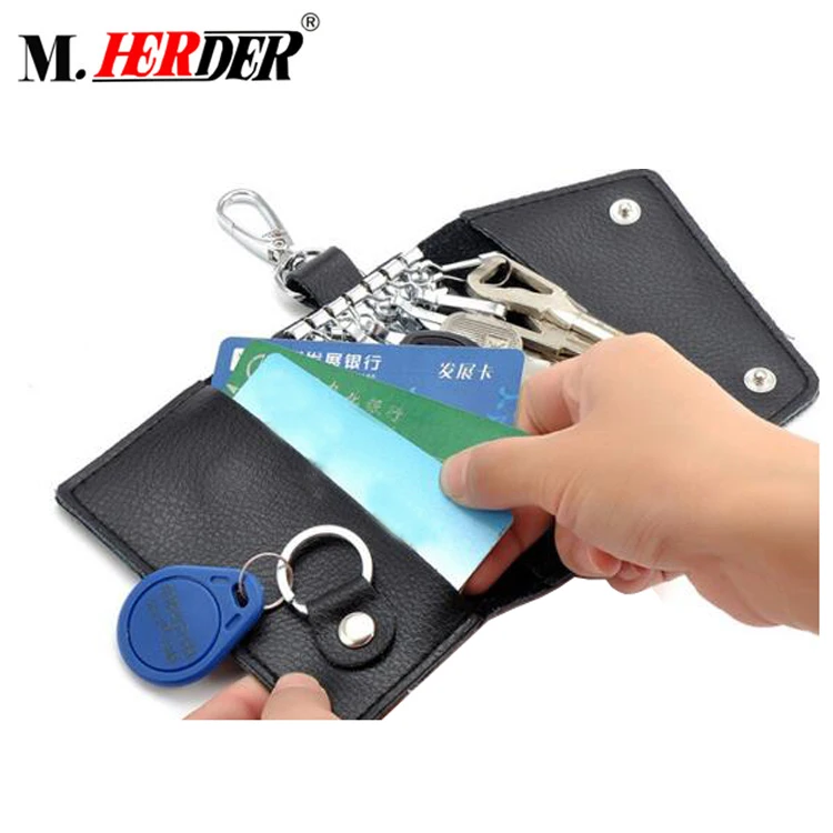 Customized Color Hotel Key Card Holder Printing Car Key Chain Wallets ...
