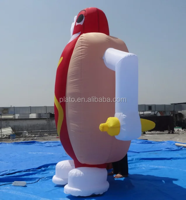 Promotion Giant Inflatable Hot Dog Cartoon,Inflatable Sausage Balloon ...