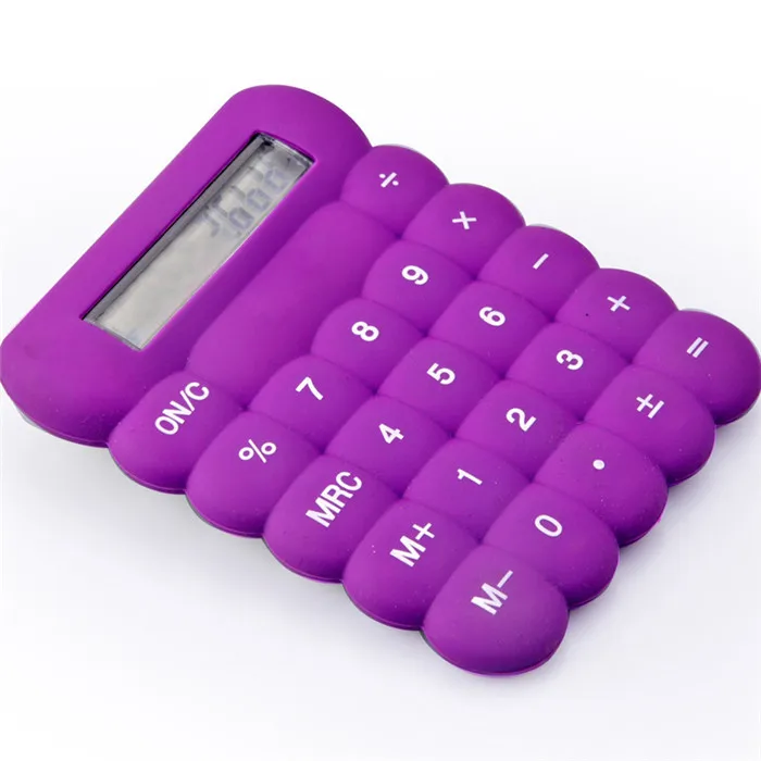 Colorful Cute Silicone Calculator Felxible Calculator - Buy Silicon ...