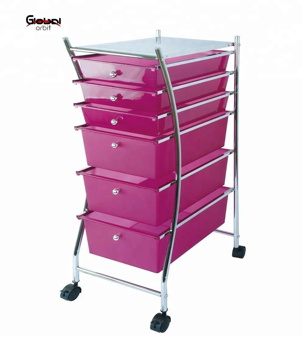 10 Multicoloured Storage Unit Drawer Trolley Portable Home Office ...
