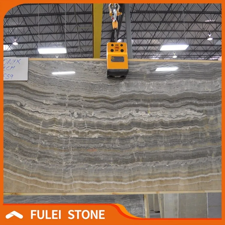 Top Quality Grey Translucent Marble Onyx for Backlit Greige Onyx Stone