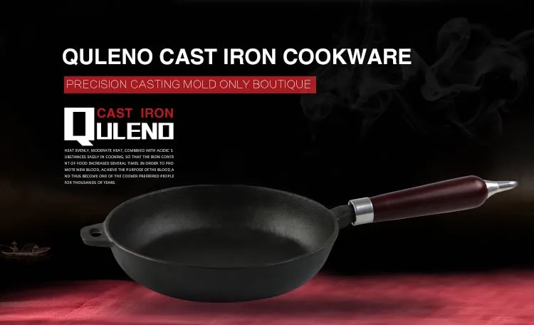 Russian Cast Iron Frying Pan/skillet With Wooden Handle - Buy Fry Pan ...