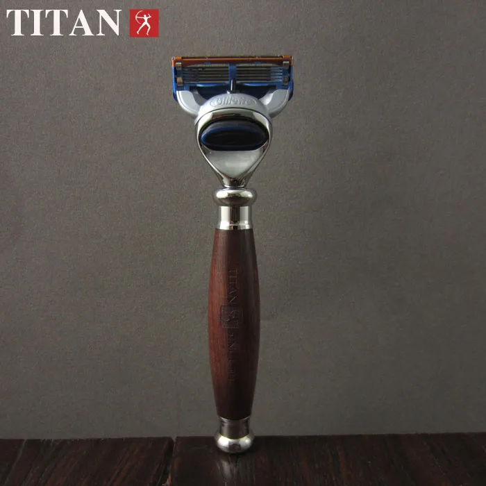 Razor In 5 Layers Blade,Wooden Handle High Quality Razor From Titan ...