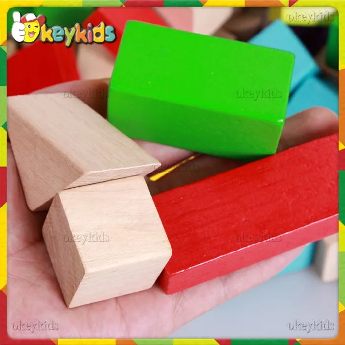 Wholesale Fancy Colours Wooden Building Blocks Toy,Cheap Kids Wooden ...