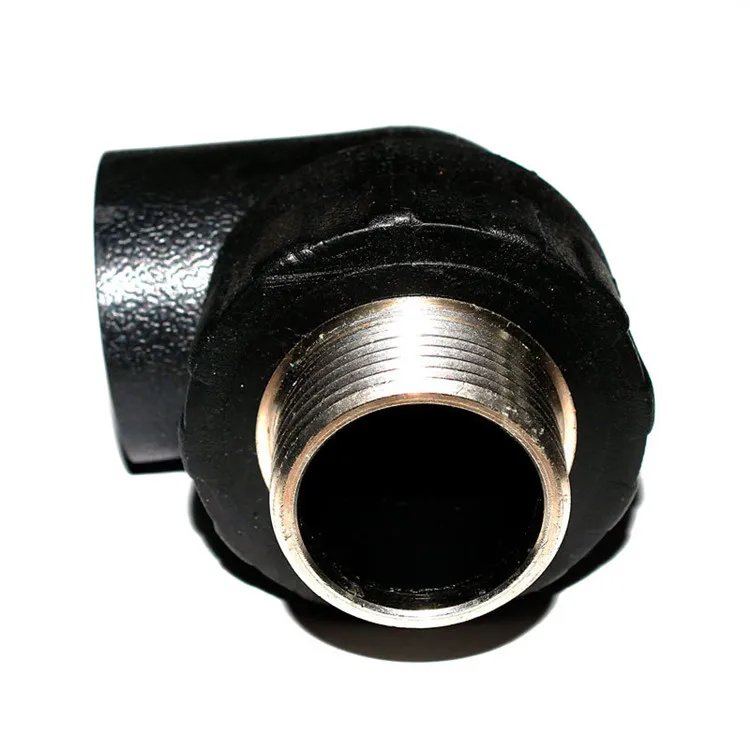 Hdpe Pe Male Threaded Nipple / External Thread Elbow Pe / Male Thread ...
