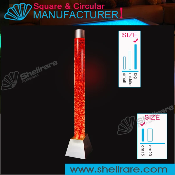 Water Bubble Columns Water Feature Aquarium Acrylic Sensory Room Water ...