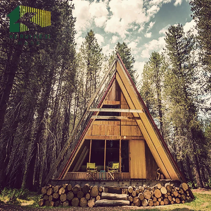 Prefabricated Galvanized Light Steel Modern Villa Prefab Triangle House ...