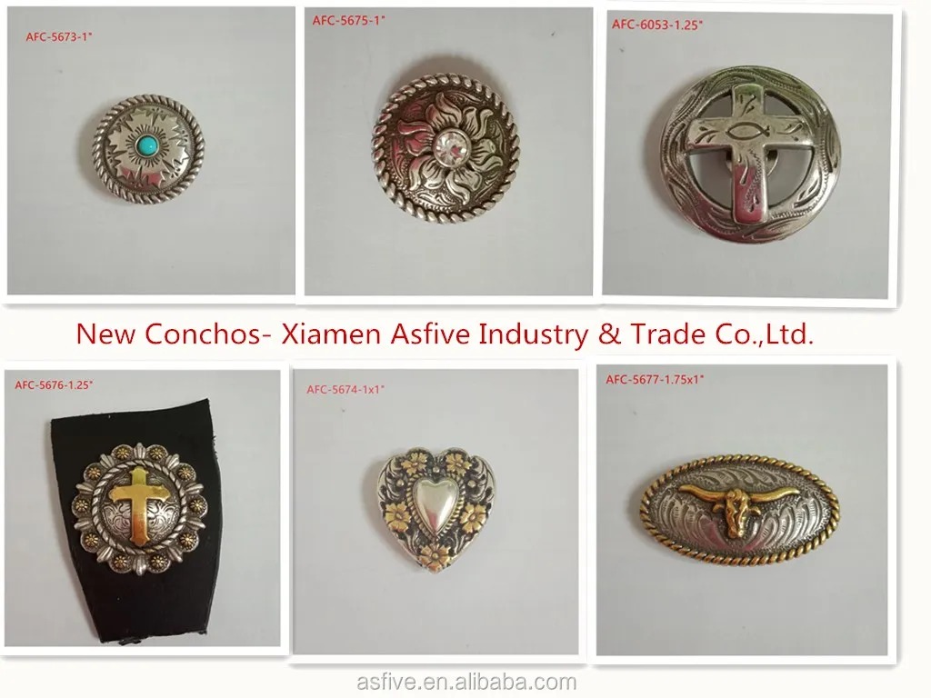 Western Round Slotted Conchos| Alibaba.com