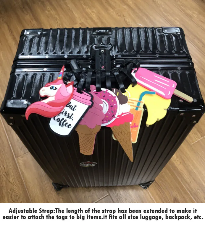 Unique&colorful Luggage Tag For Travel Baggage Tags Suitcase Bag Labels ...