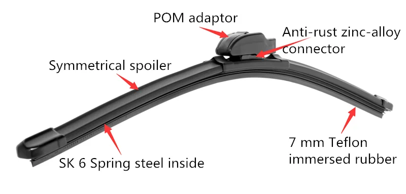 Frameless Windshield Wiper Blade With Packaging Boxes - Buy Wiper,Wiper ...