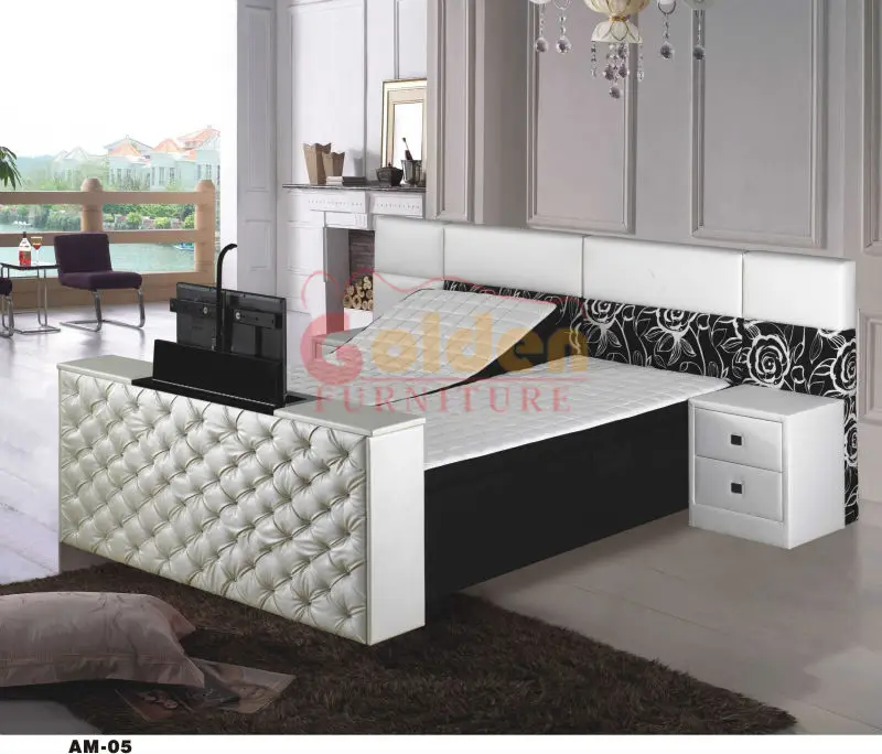 Bedroom Electric Adjustable Bed Single Size Vibrator Bed With Massage ...