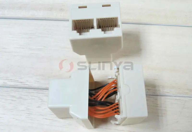 10 Pin Rj45 Connector Rj45 Network Lan Splitter Extender Connector Plug ...